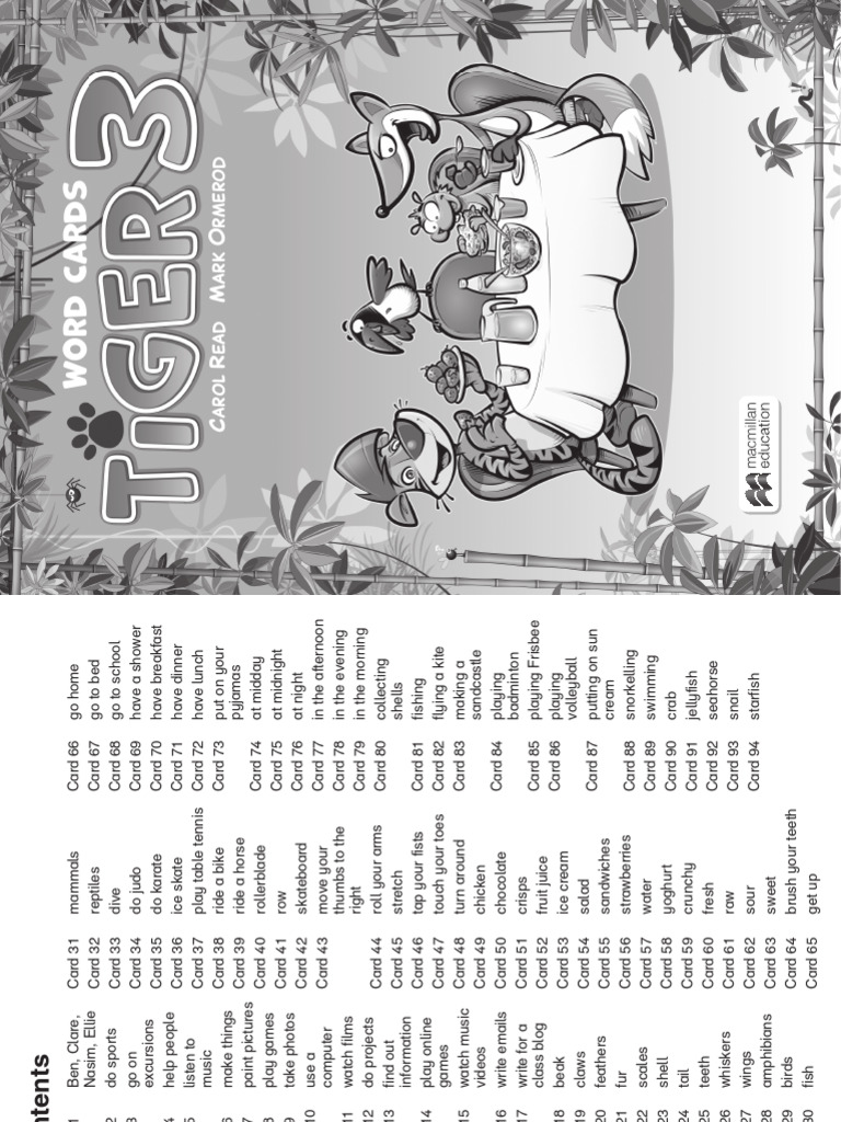 Tiger_3_Word_cards | PDF