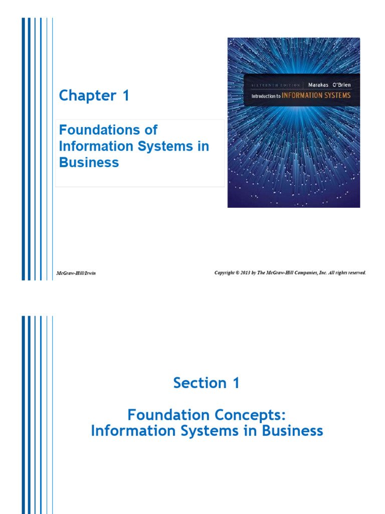 Foundations of Information Systems in Business Iec - 01 | PDF ...