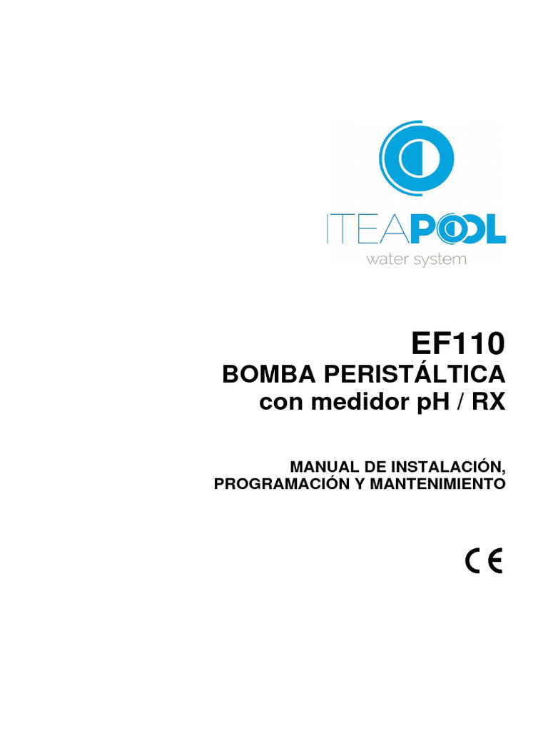 Manual Bomba Peristáltica EF110 | PDF | Bomba | Ingenieria Eléctrica