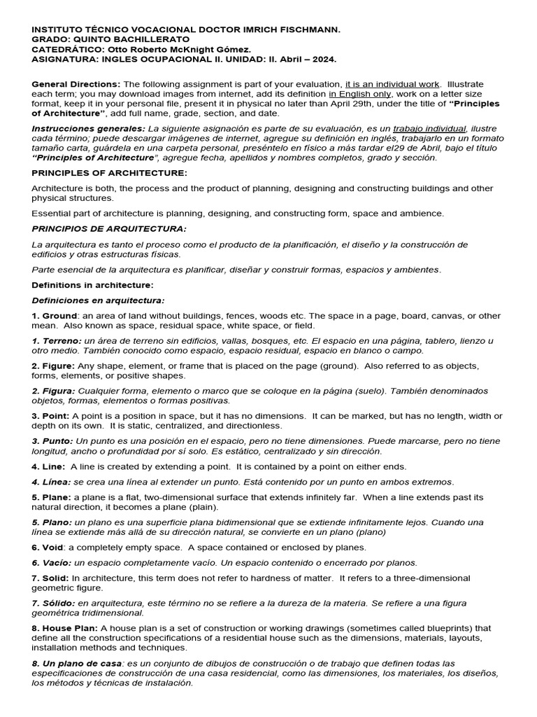 Principles of Architecture 2024 | PDF