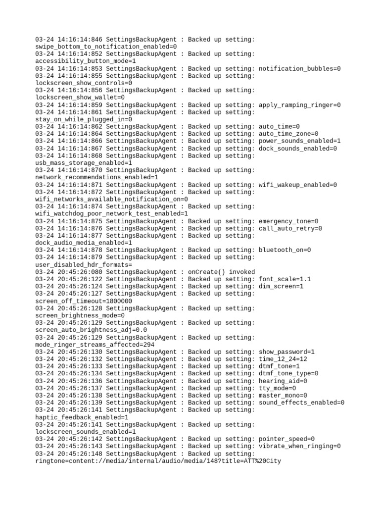 Settings Provider Pdf Backup Java Programming Language