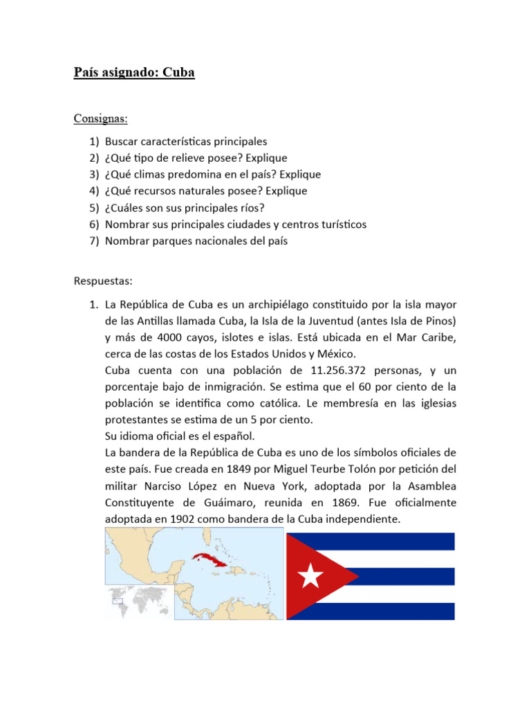 Geografia :) | PDF | Cuba | Ciencias de la Tierra