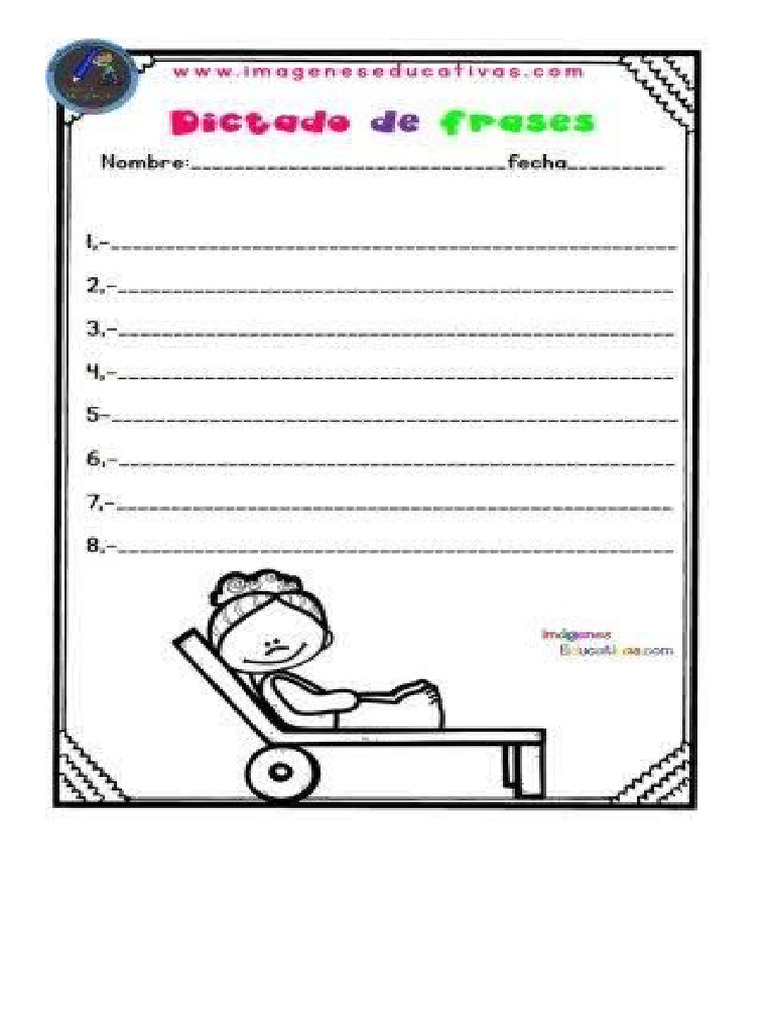 Hoja de Dictado 5° | PDF