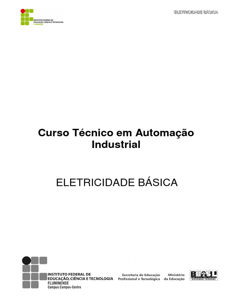 Apostila de Eletricidade Iff PDF | PDF | Corrente elétrica | Eletricidade