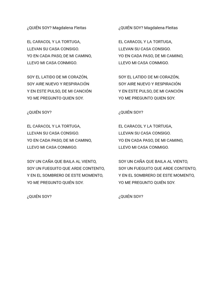 ¿QUIÉN SOY. Magdalena Fleitas | PDF