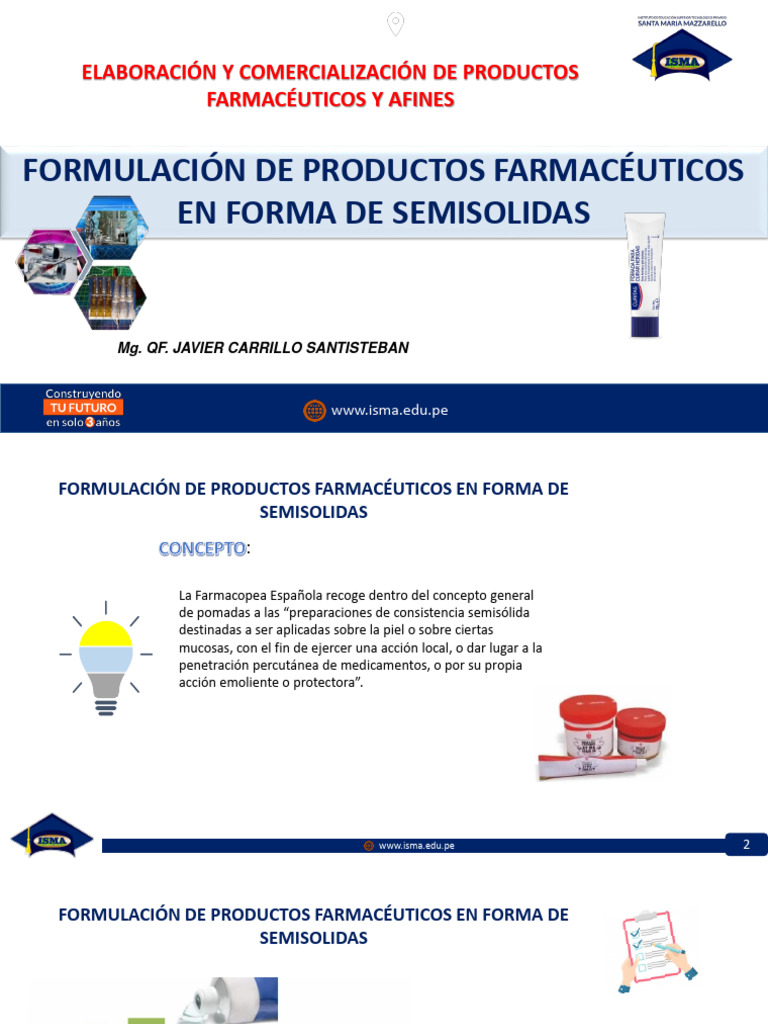 FF._FORMAS_SEMISOLIDAS | PDF | Medicamentos con receta | Emulsión