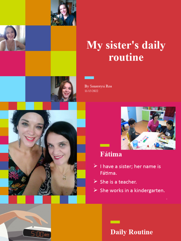My Sister's Daily Routine | PDF