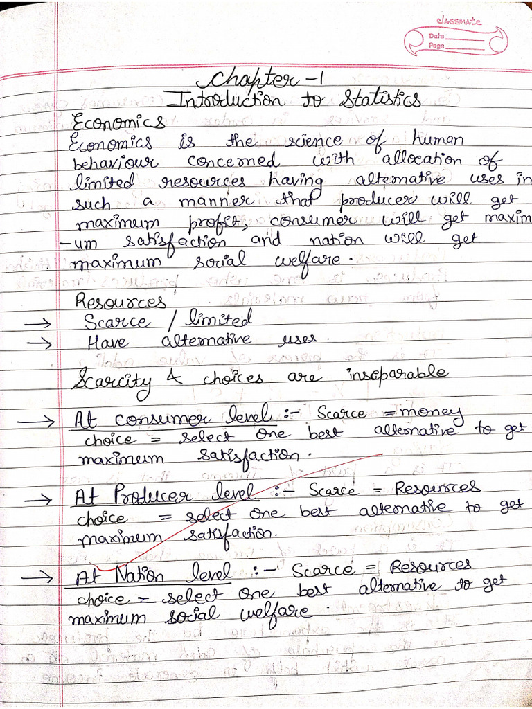 Class XI Statistics Chapter 1introduction To Statistics | PDF