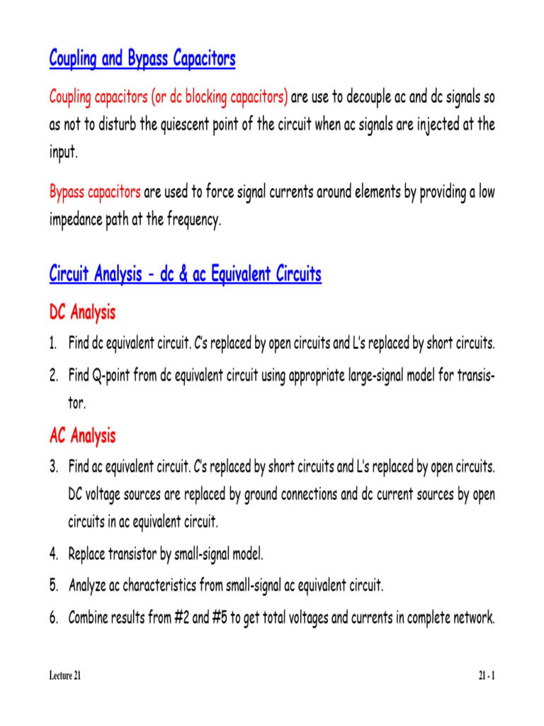 Lecture21_Web | PDF | Electrical Network | Electronics