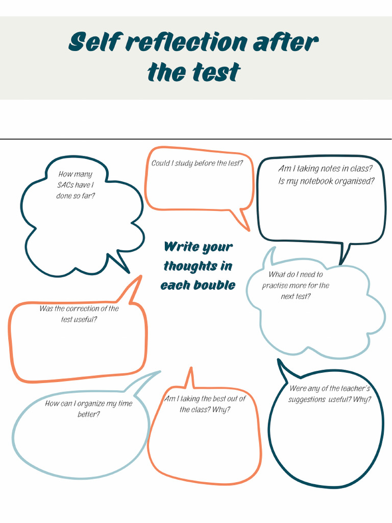 Self Reflection After TT1 | PDF