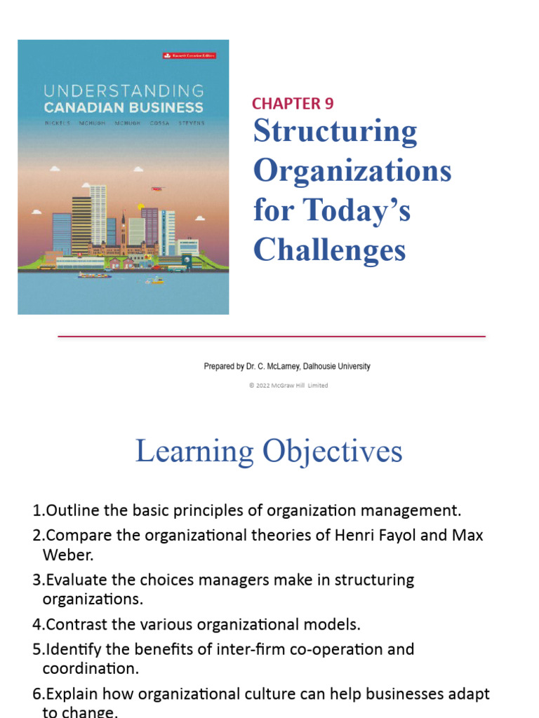 Nickels11ce PPT Ch09 | PDF | Organizational Structure | Decentralization