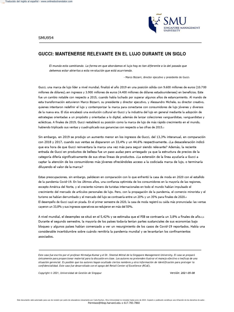 Gucci Case Study - En.es | PDF