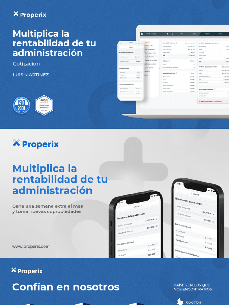 Cotizacion Properix LUIS MARTINEZ1 | PDF | Condominio