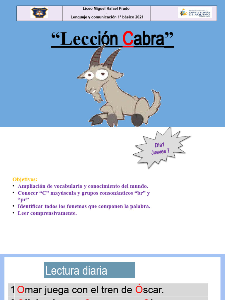 Lección Cabra | PDF | Oveja | Cabra