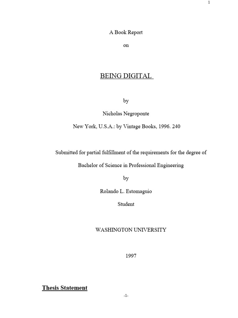 Being Digital - V3 | PDF | Books | Artificial Intelligence