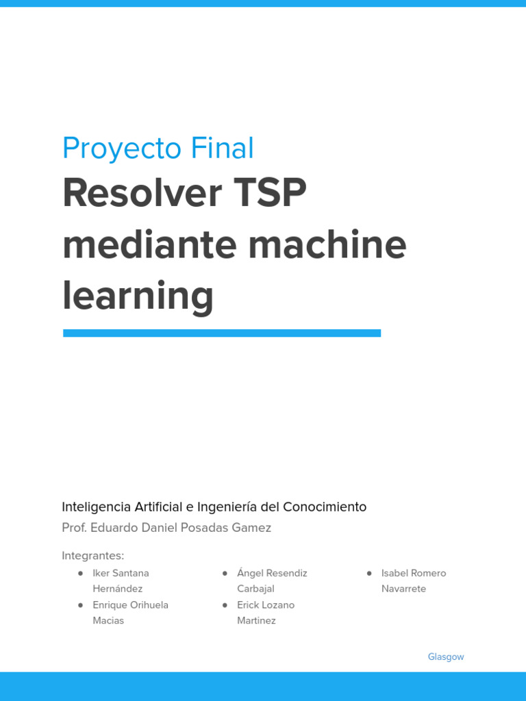 Proyecto Final TSP | Descargar gratis PDF | Algoritmos | Programación de computadoras