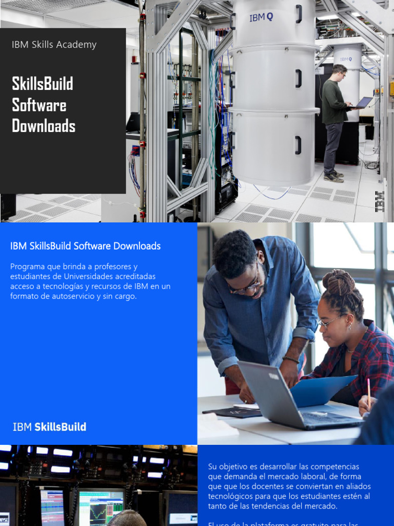 IBM SkillsBuild: Acceso Gratuito a Software Educativo | PDF | Computación en la nube | Big Data