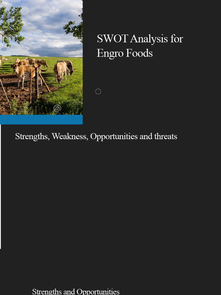 SWOT Analysis: Engro Foods Strategy | PDF | Business