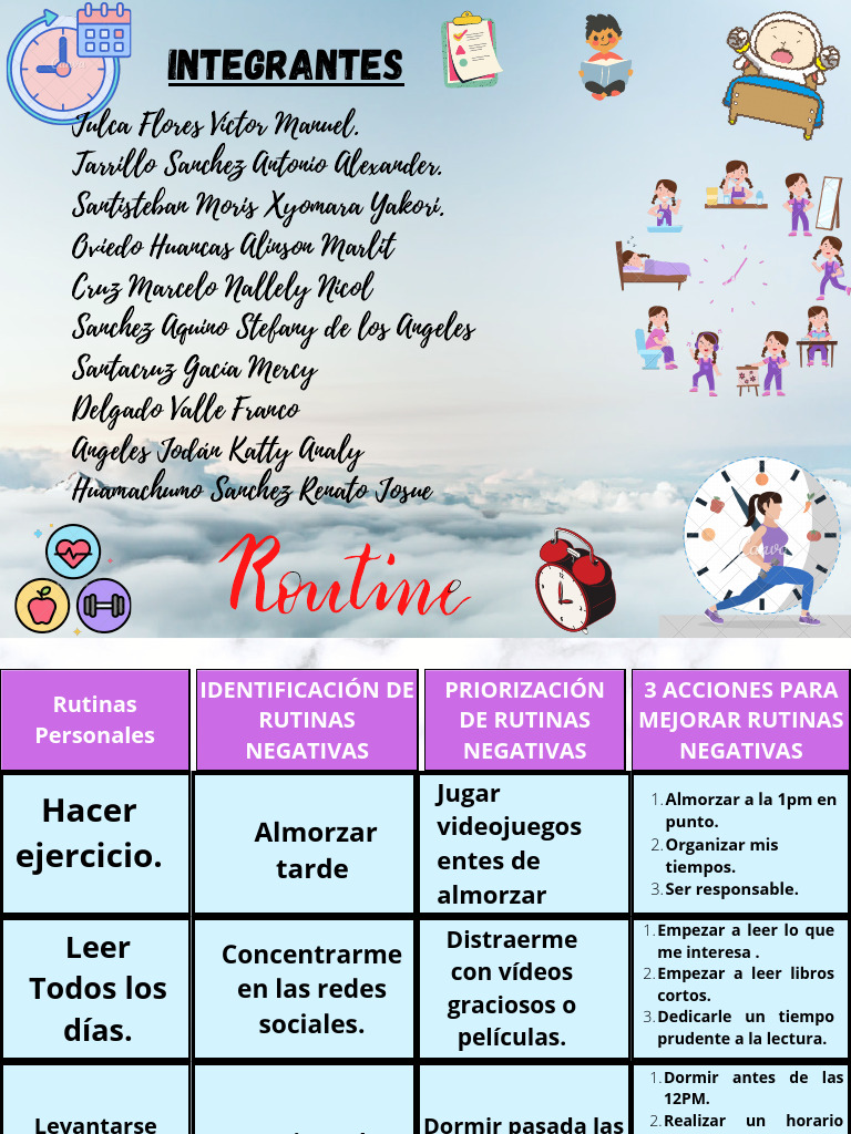 Rutinas Personales | PDF