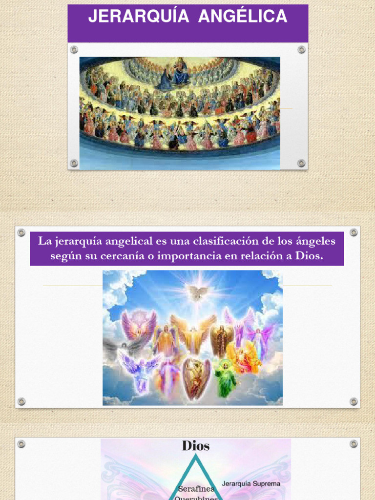 Guía de la Jerarquía Angelical | PDF | Ángel | Arcángel