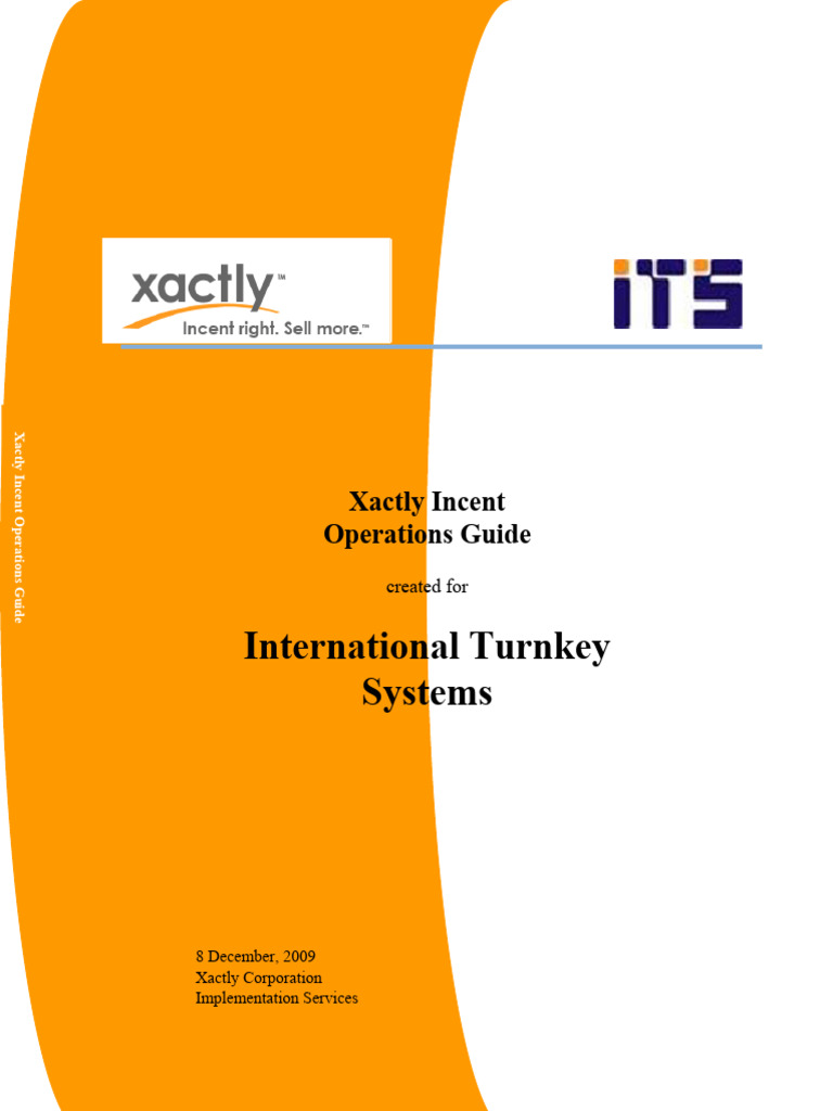 Incent Operations Guide - ITS | PDF | Microsoft Excel | Spreadsheet