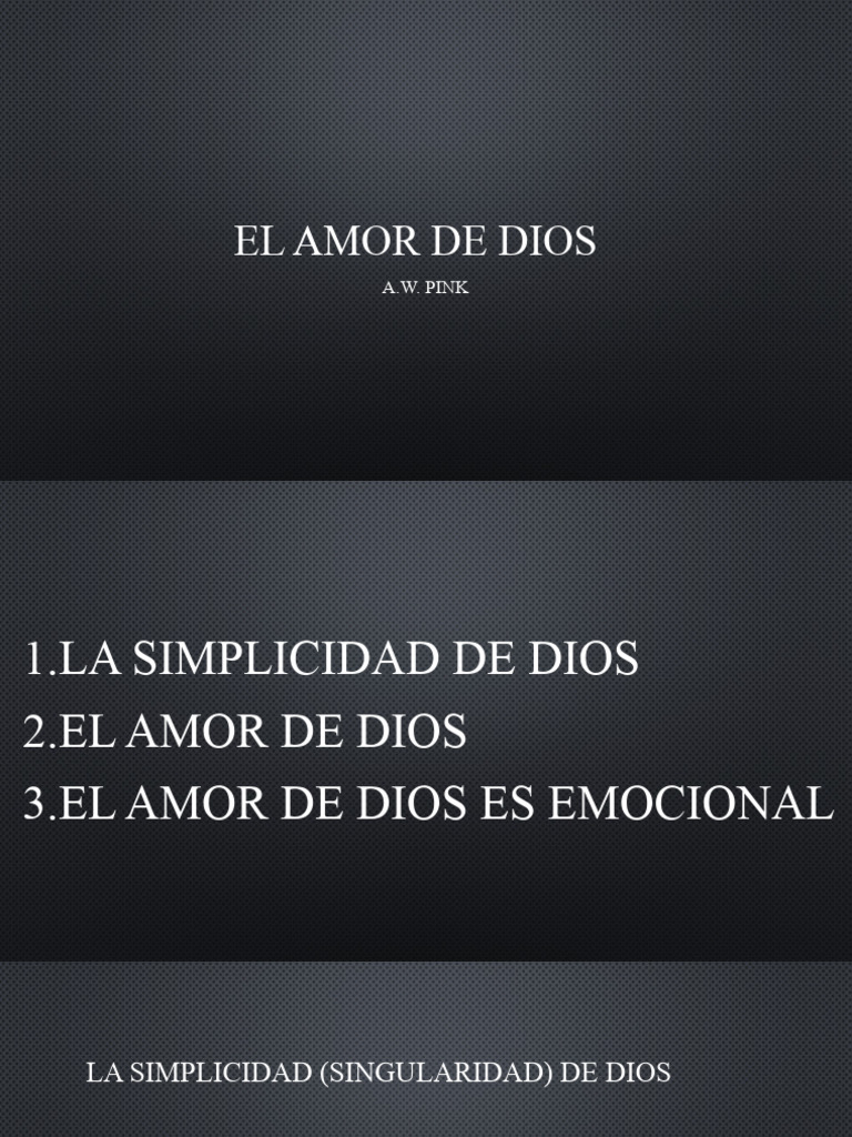 El Amor De Dios Pdf Amor Vida Eterna Cristianismo