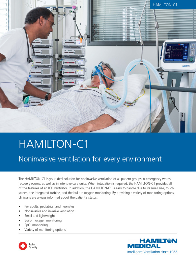 Eng Hamilton c1 Niv Brochure Web | PDF | Pulmonology | Respiration