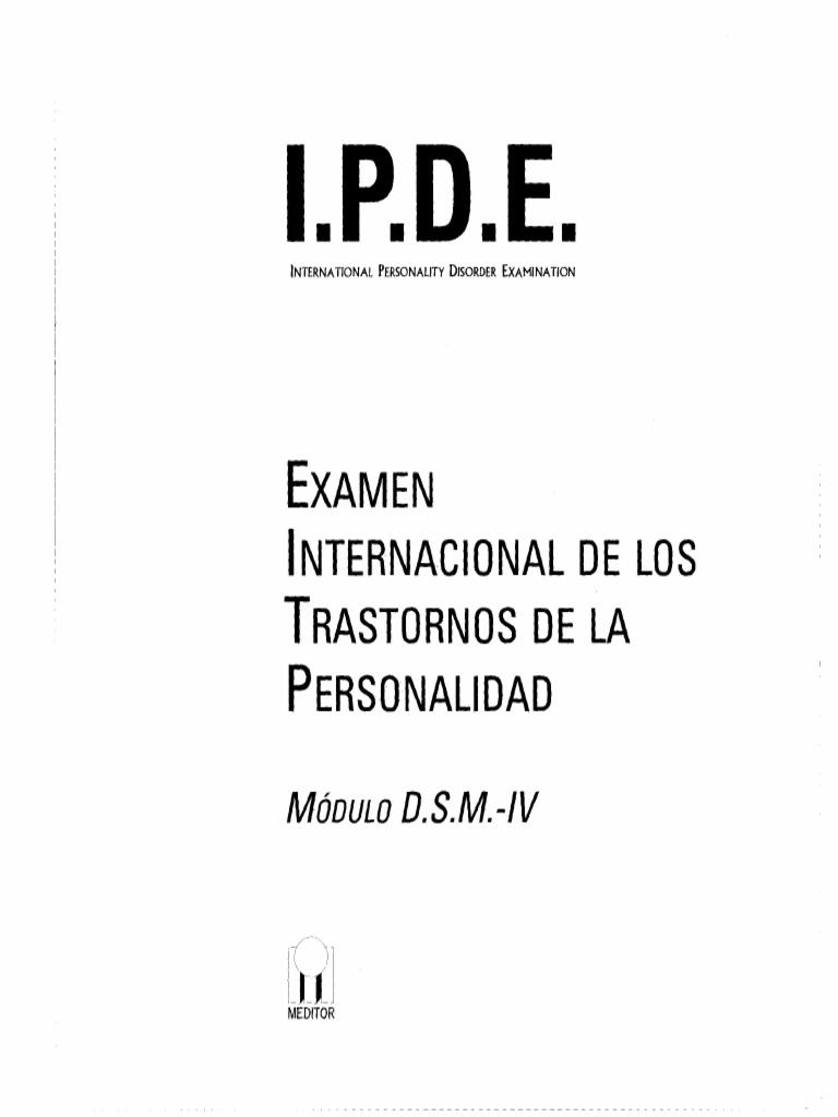 IPDE Manual | PDF | Ciencia y matemáticas