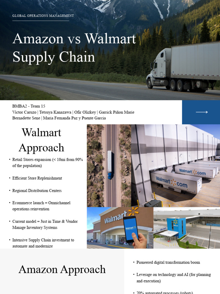 Amazon vs Walmart: Supply Chain Showdown | PDF | Walmart | Retailing