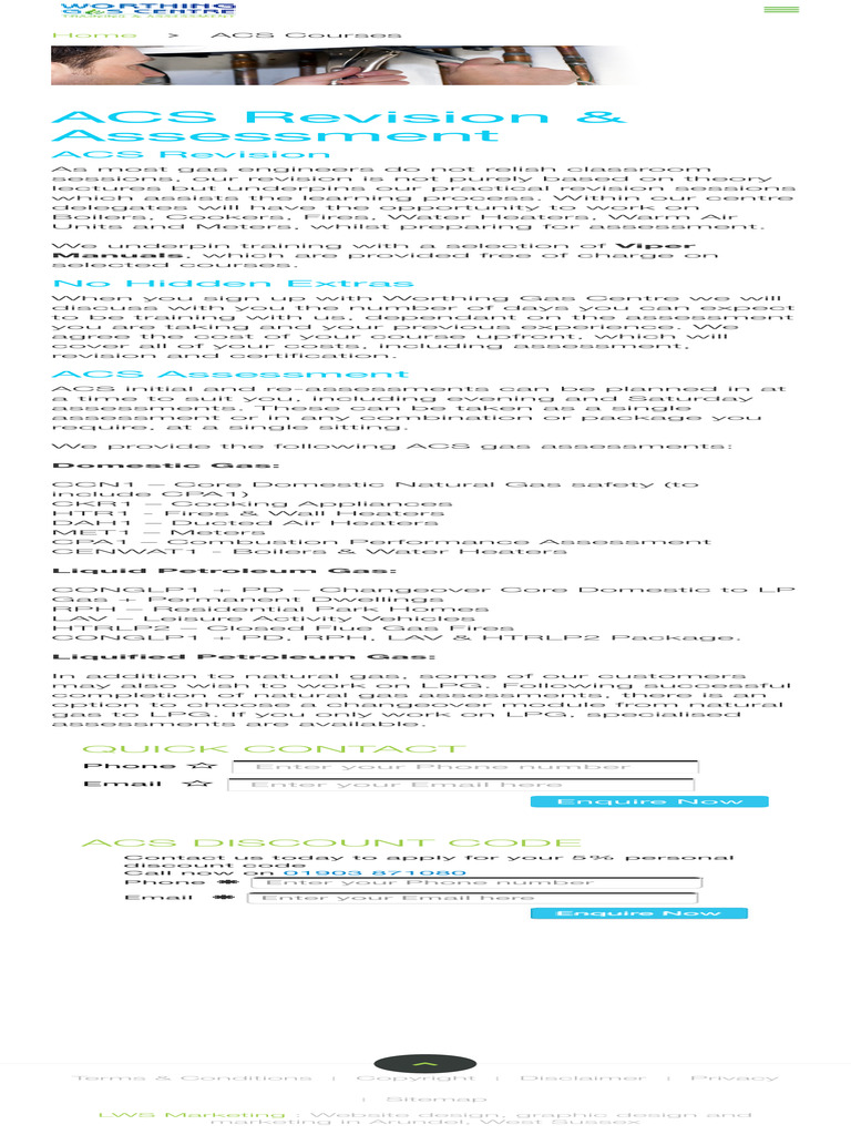 ACS Gas Training Courses in Worthing, West Sussex | PDF | Liquefied ...
