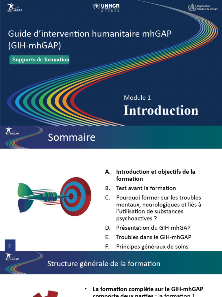 Formation sur le GIH-mhGAP en santé mentale | PDF | Trouble mental ...