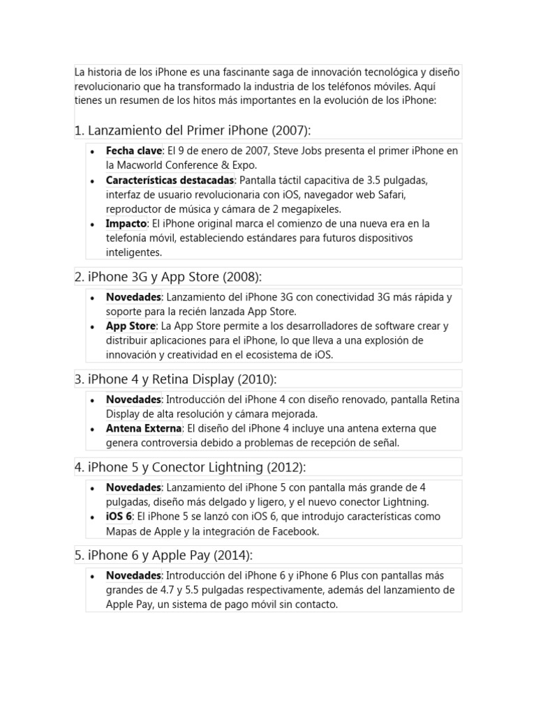Lanzamiento Del Primer Iphone (2007) | PDF | Yo telefono | Ios