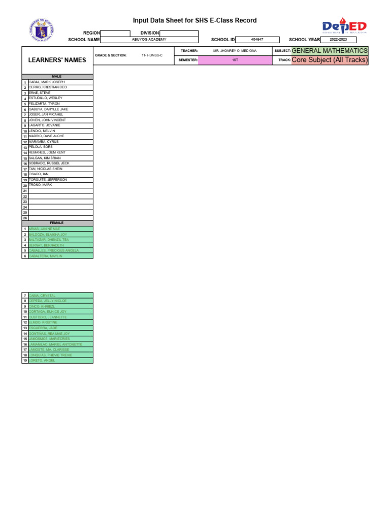 Grade 11-Humss c | PDF