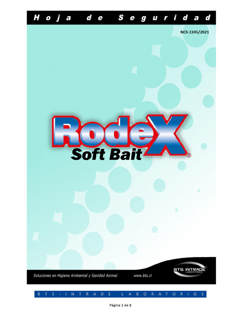 MSDS Rodex Soft bait | PDF | Agua | Residuos