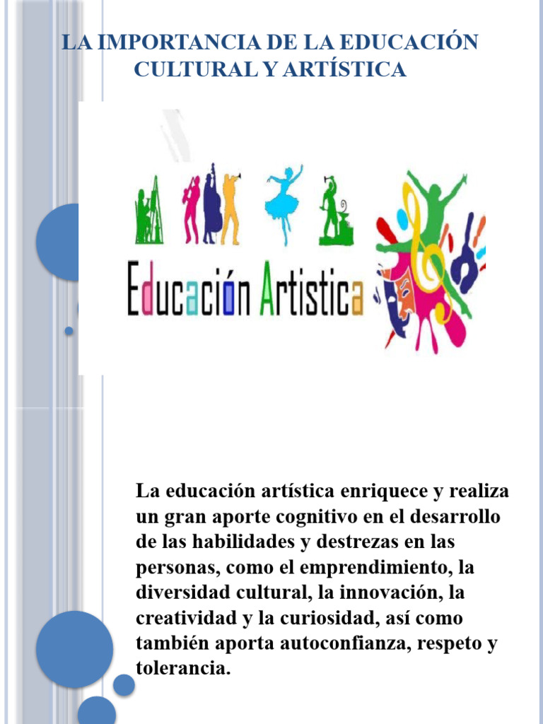 Clase # 1 - 10mo-ECA-La Importancia de La Educación Cultural y Artística | PDF | Arte