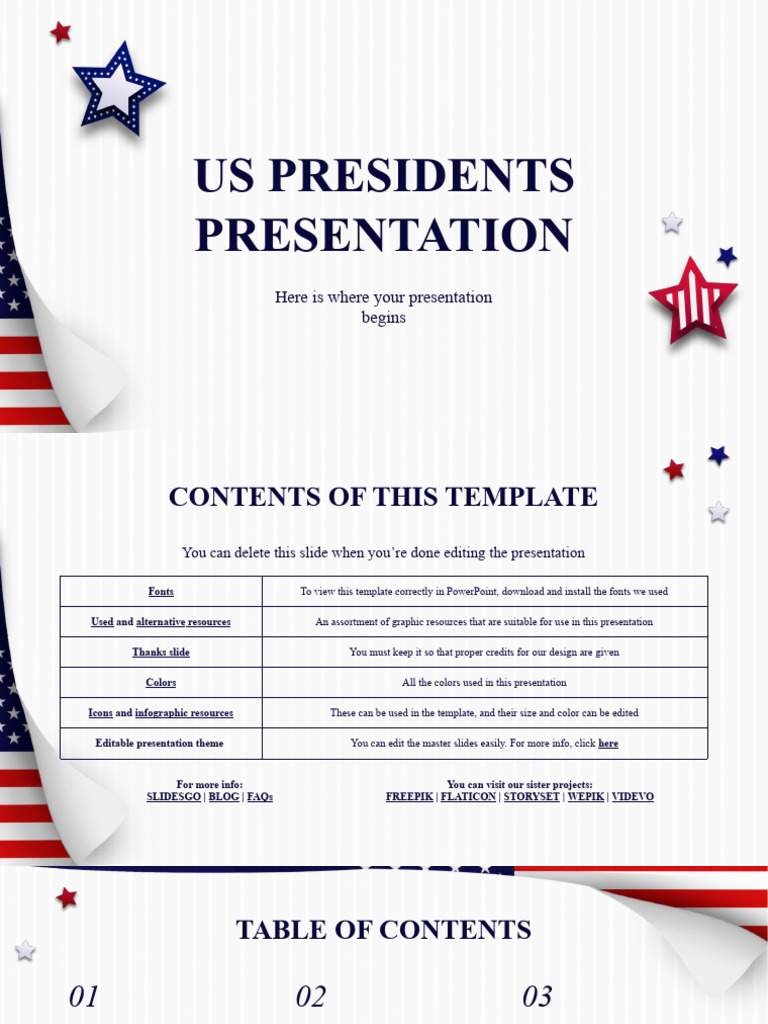 US Presidents Presentation by Slidesgo | PDF | Planets | Mercury (Planet)
