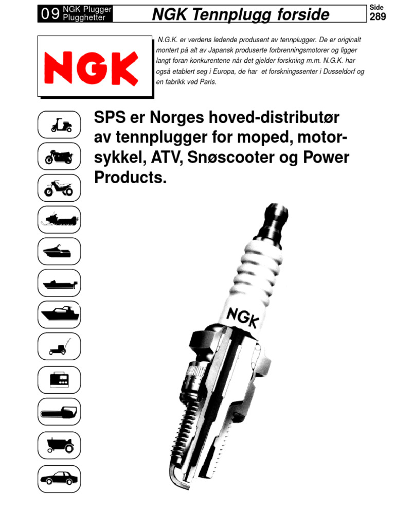 NGK Tennplugger | PDF