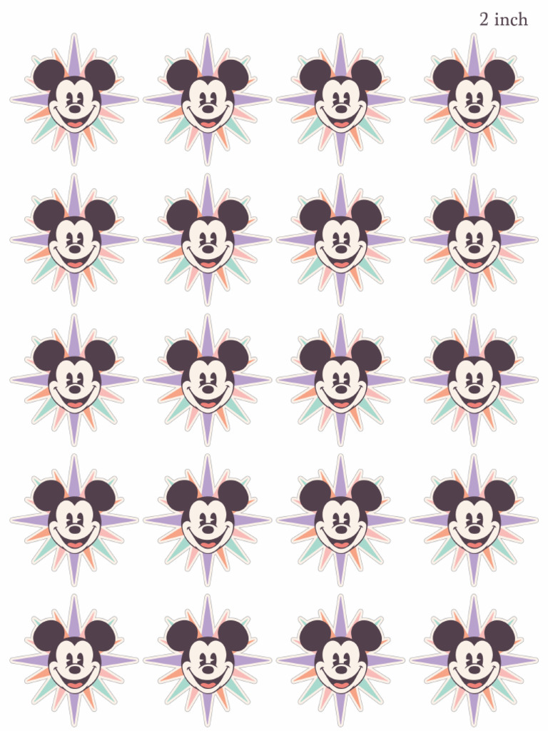 Mickey Fun Wheel Sticker | PDF