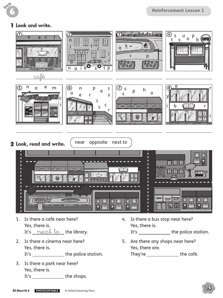 1 Look and Write.: Reinforcement Lesson 2 | PDF