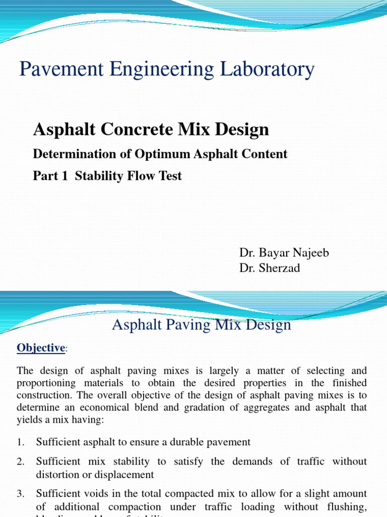 Asphalt Mix Design Using Marshall Method | PDF | Road Surface | Applied ...