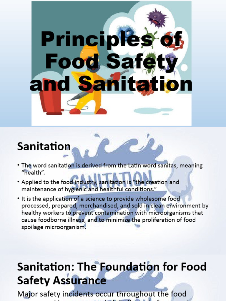 Food Safety and Sanitation Guide | PDF | Food Safety | Food Security