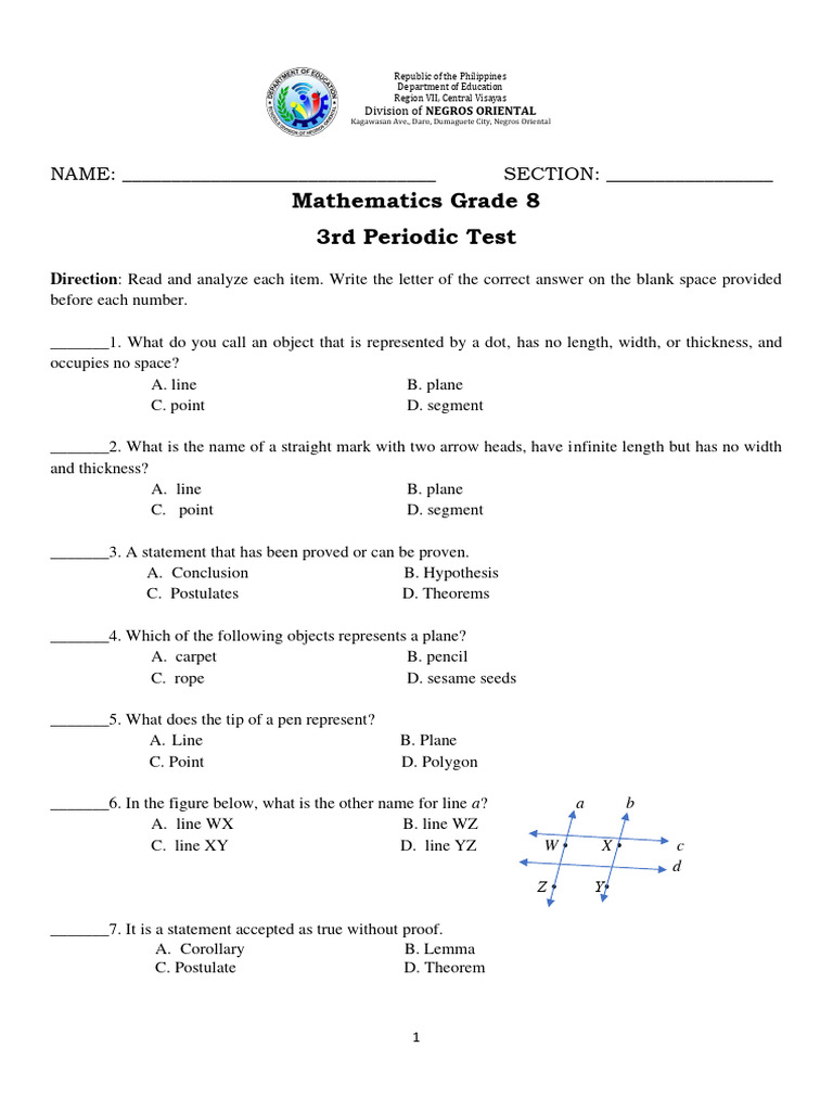Q3 - Gr8 Math | Download Free PDF | Euclidean Geometry | Geometry