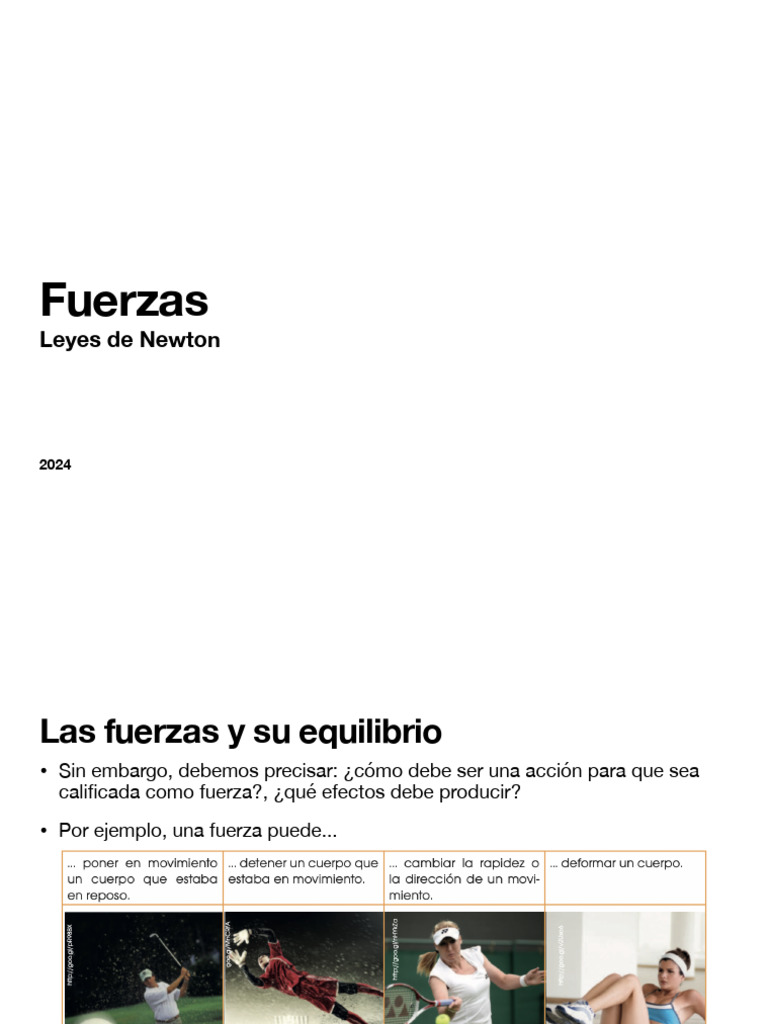 Fuerzas | PDF | Masa | Fuerza