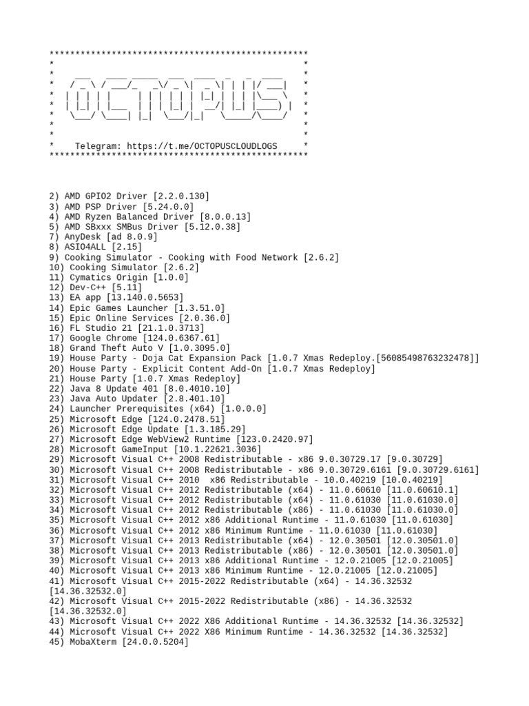 Installed Software | PDF | Software | Computing