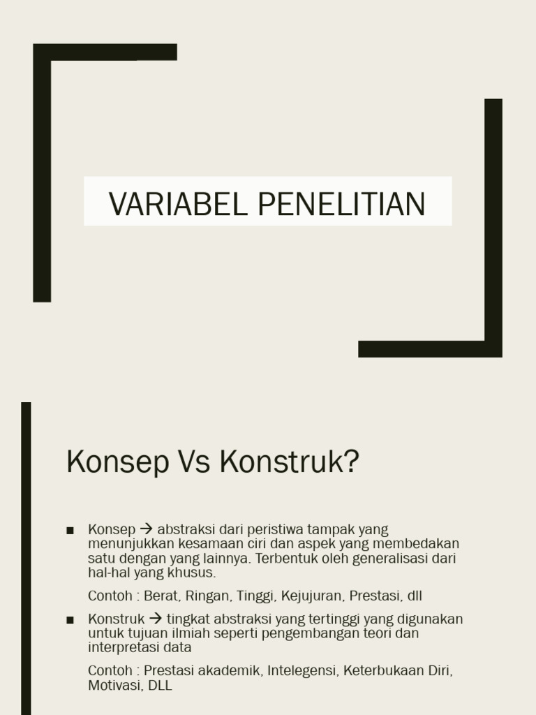 Memahami Variabel Penelitian | PDF | Sains & Matematika