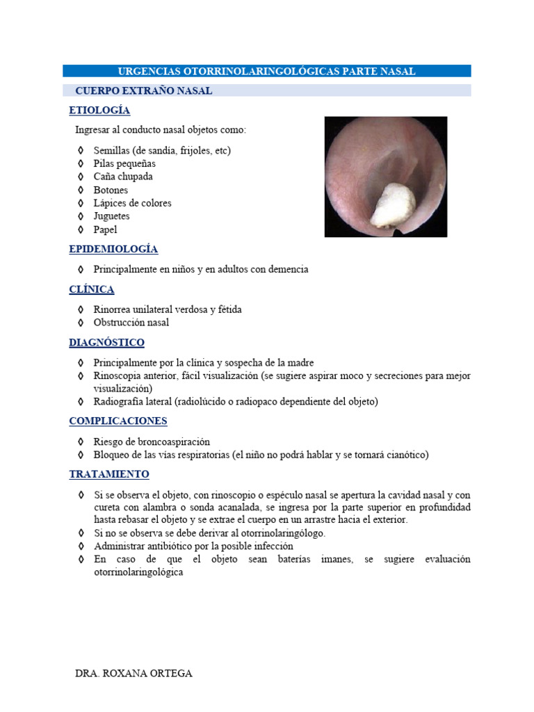 Tema 1.3. Urgencias Orl | PDF | Causas de la muerte | Inmunología