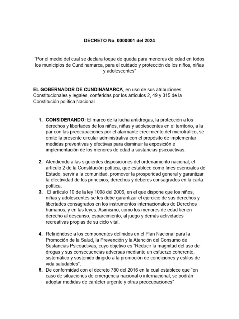 Decreto | PDF | Menor (ley) | Gobierno