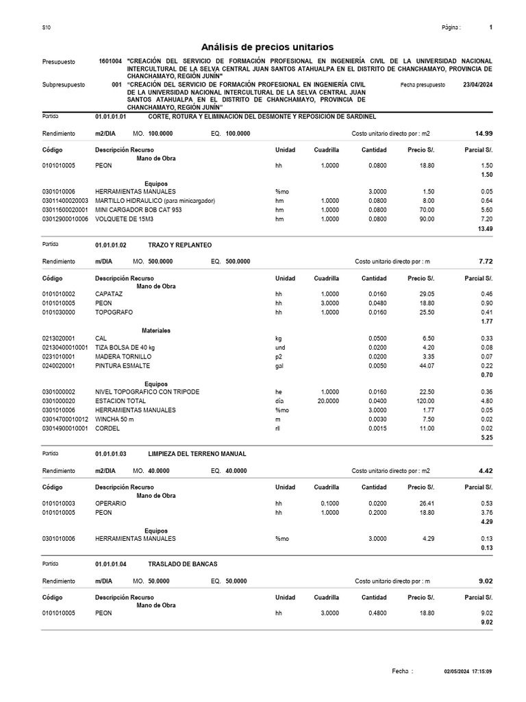 Acu Final | Descargar gratis PDF | Ingeniero civil