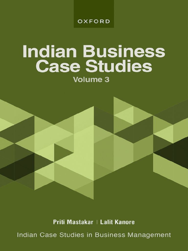 Indian Business Case Studies Volume III | PDF | Evaluation | Methodology