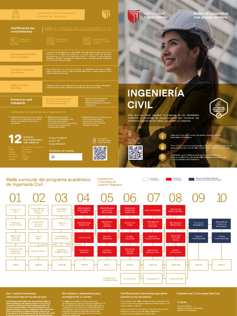 Brochure Ingenieria Civil | PDF